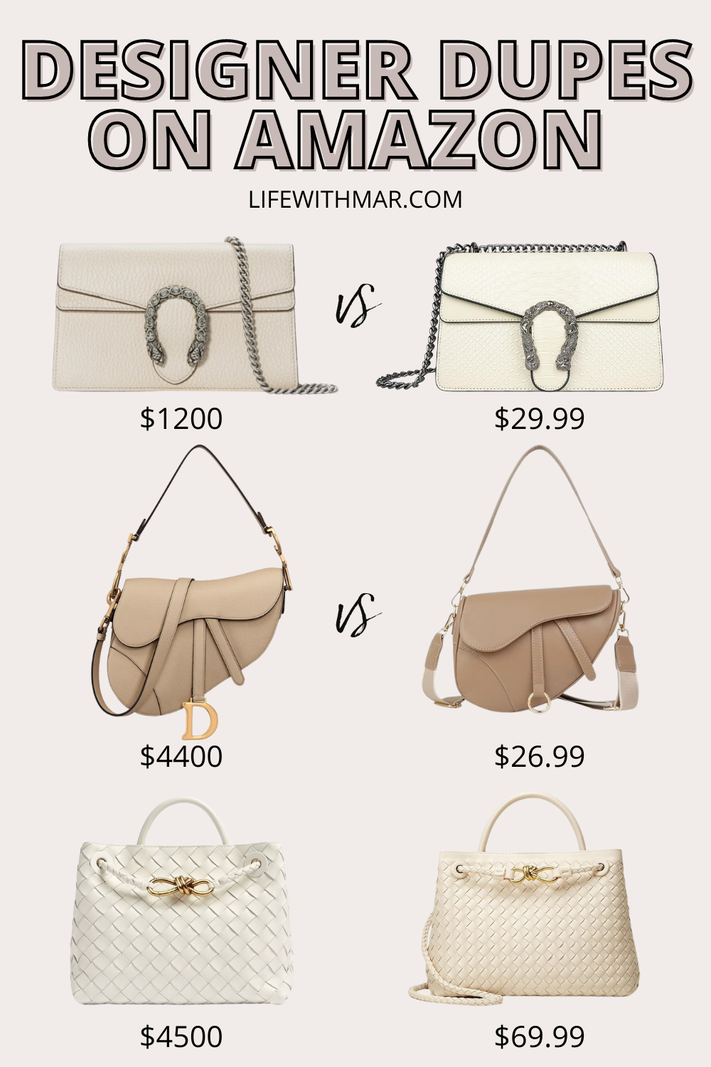 The Best Amazon Designer Bag Lookalikes (Chanel, Dior & More!) - Life ...