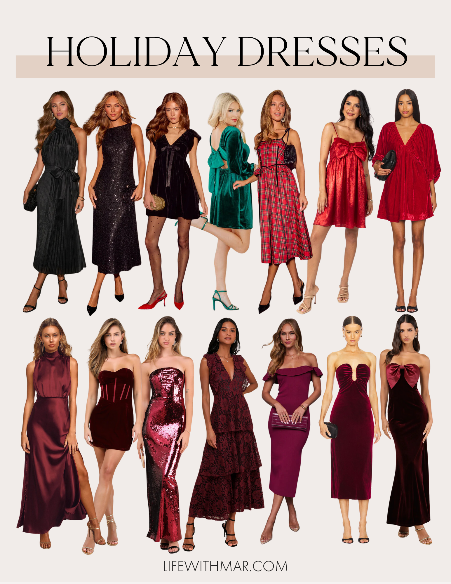 The Prettiest Holiday Dresses For Every Occasion - Life with Mar