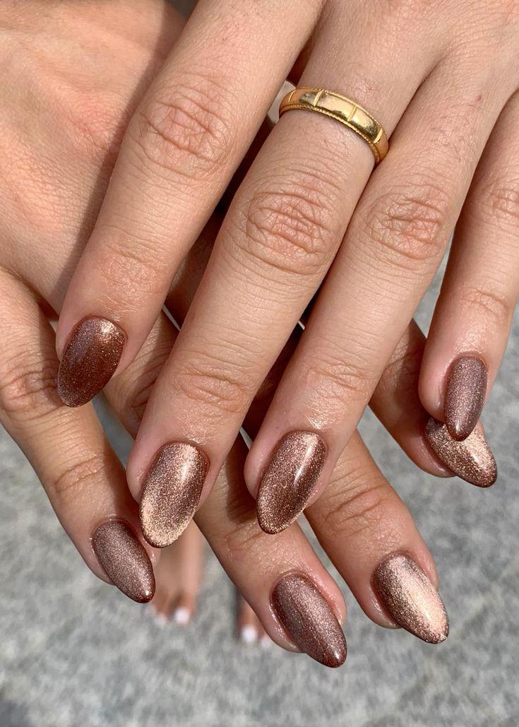 40+ Beautiful Brown Nail Ideas for Fall - Life with Mar